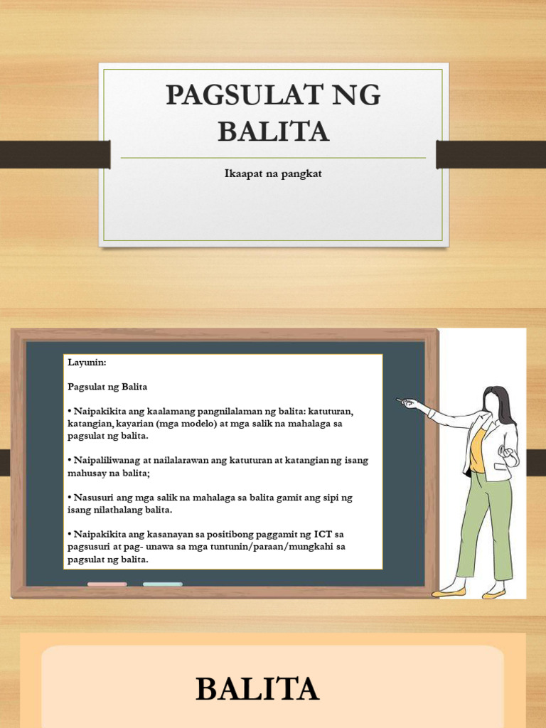 Pagsulat NG Balita 4 | PDF