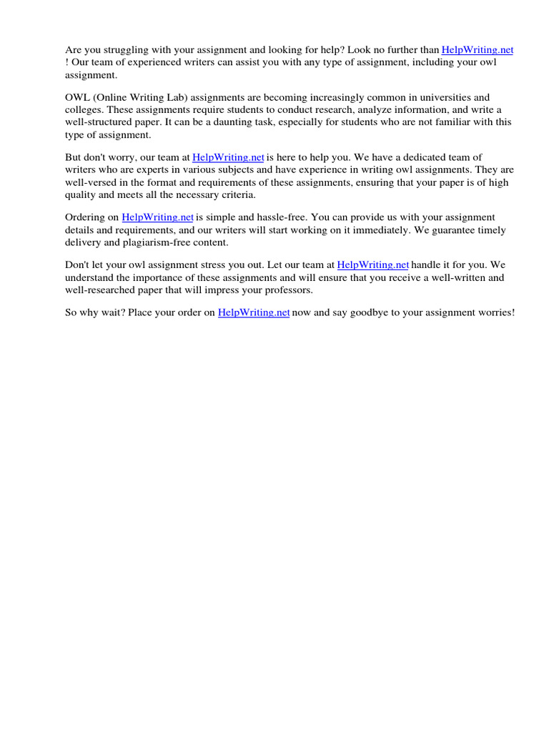 Owl Assignment | PDF | Owl | Classroom