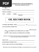 Oil Record Book Part 1 & 2 | PDF | Shipping | Water Transport