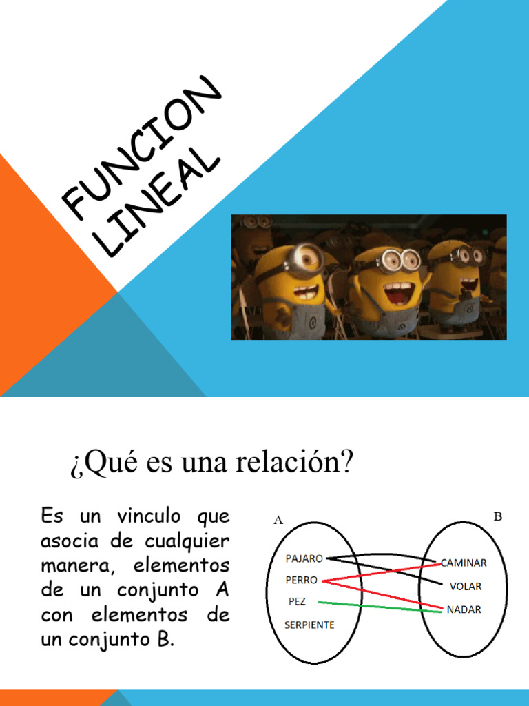 Presentación FUNCION LINEAL | PDF | Variable (Matemáticas) | Función (Matemáticas)
