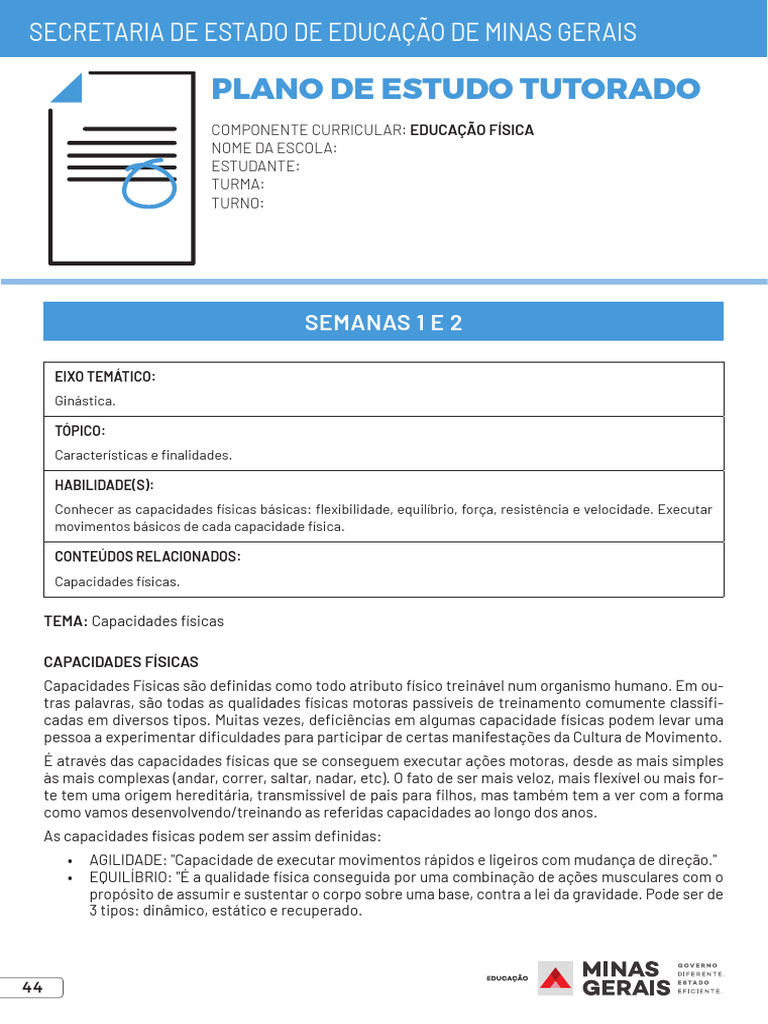 EM 3ano RETOMADA LIN PF Removed | PDF | Flexibilidade (anatomia) | Ginástica