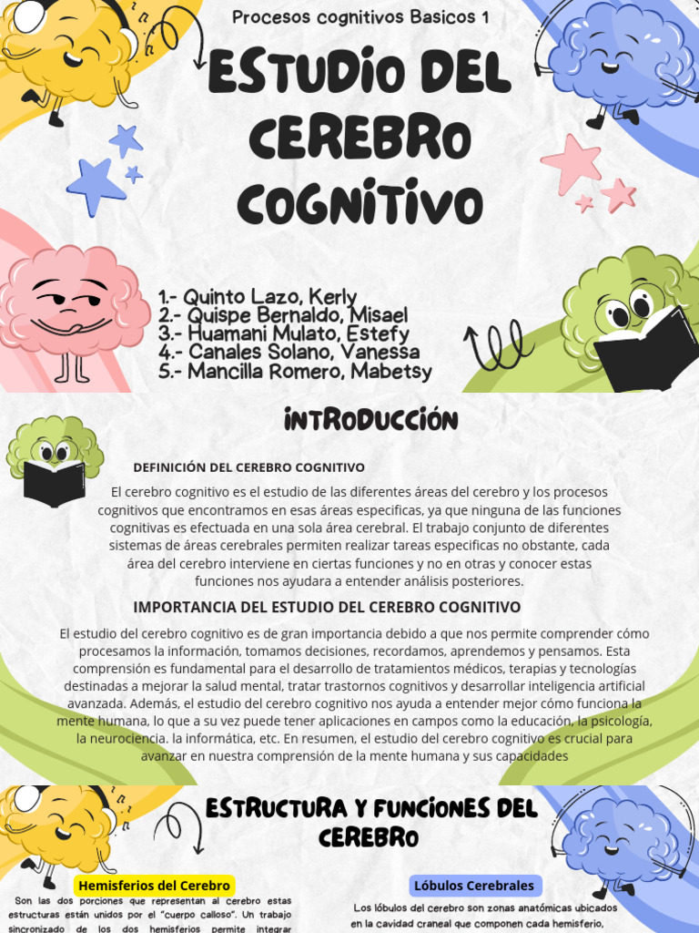 Cerebro Cognitivo Pdf Cerebro Hemisferio Cerebral