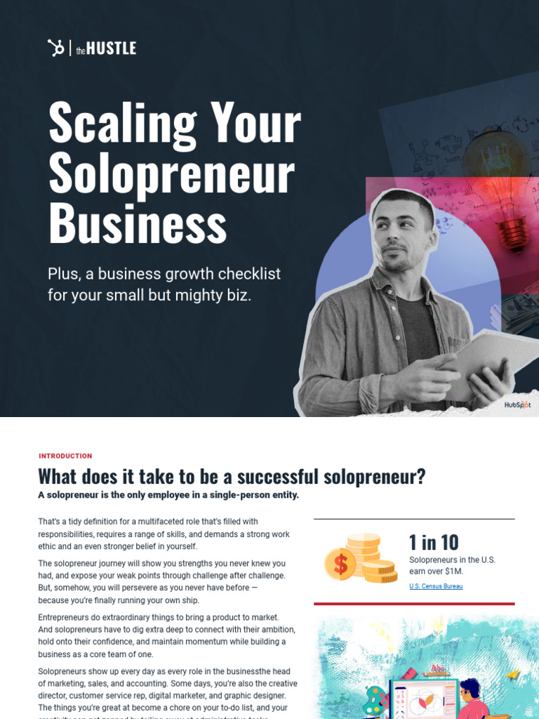 HubSpot Solopreneur Ebook | PDF | Brand | Customer Relationship Management