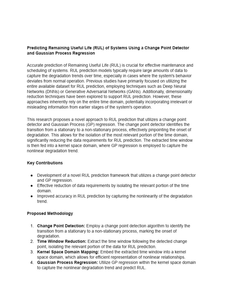 Change Point Model | PDF | Prediction | Regression Analysis