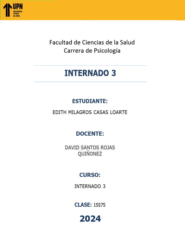 Po - Internado 3 Milagroscasasloarte | PDF | Sicología | Enseñando