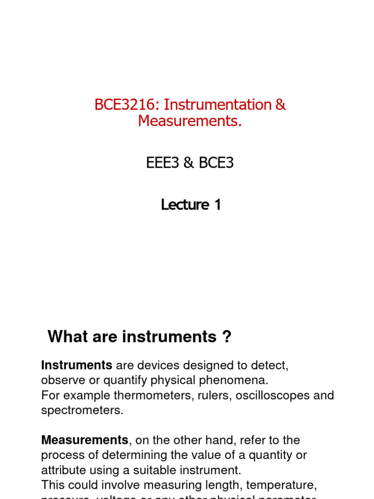 Lec 1 | PDF | Accuracy And Precision | Engineering Tolerance