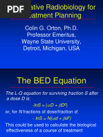 EQD2 Calculation in Radiotherapy | PDF | Absorbed Dose | Radiation Therapy