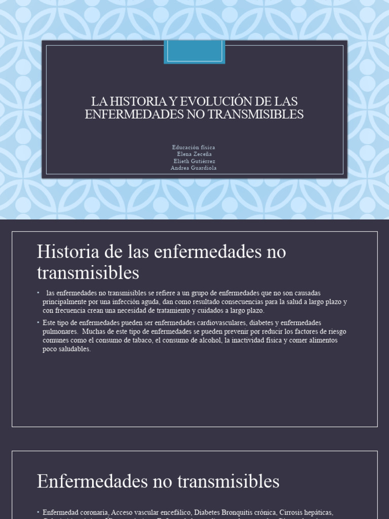 La Historia y Evolución de Las Enfermedades No Transmitibles-1 | Descargar gratis PDF | Las ...