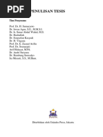 Pedoman Penulisan Tesis UGM FIB | PDF