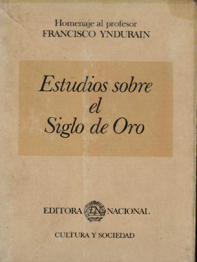 Juan Manuel Rozas - El Concepto de Siglo de Oro 1 - Compressed | PDF ...