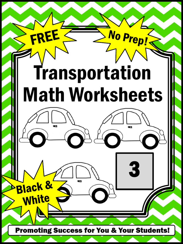 Transportation Math Worksheets: Promoting Success For You & Your ...