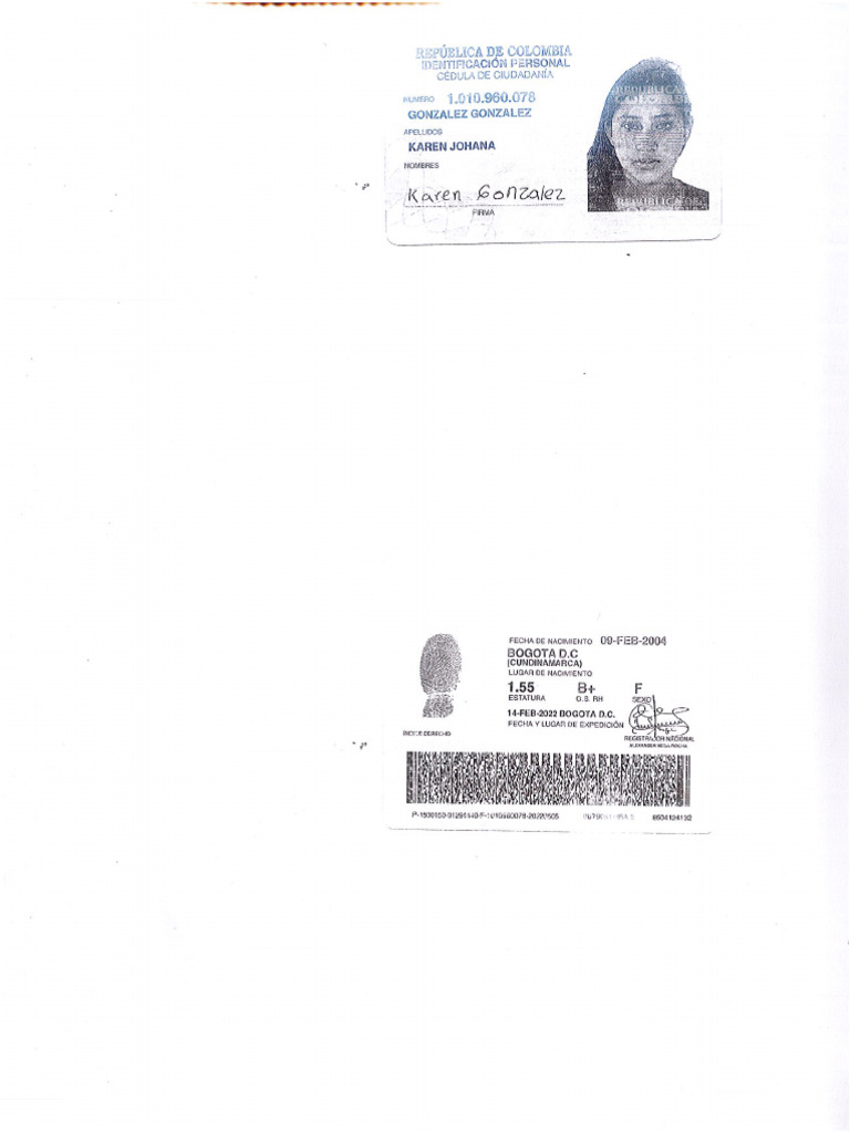 Cedula Escaner | PDF