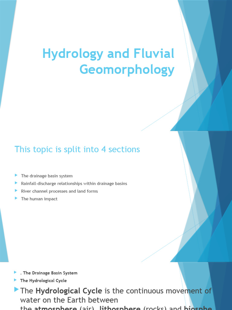 Hydrology and Fluvial Geomorphology | PDF | Aquifer | Porosity