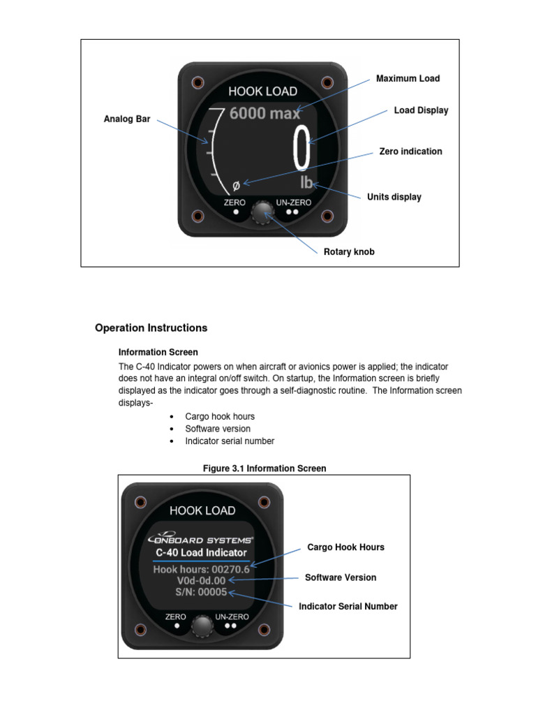 Sling Load Indicator Manual | PDF | Pound (Mass) | Booting