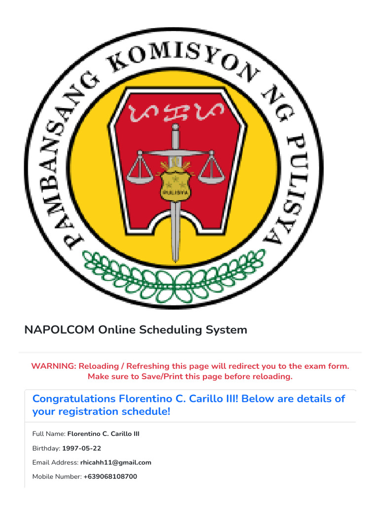 PNP Napolcom Exam App | PDF