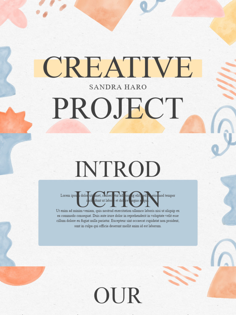 Colorful Watercolor Creative Project Presentation | PDF