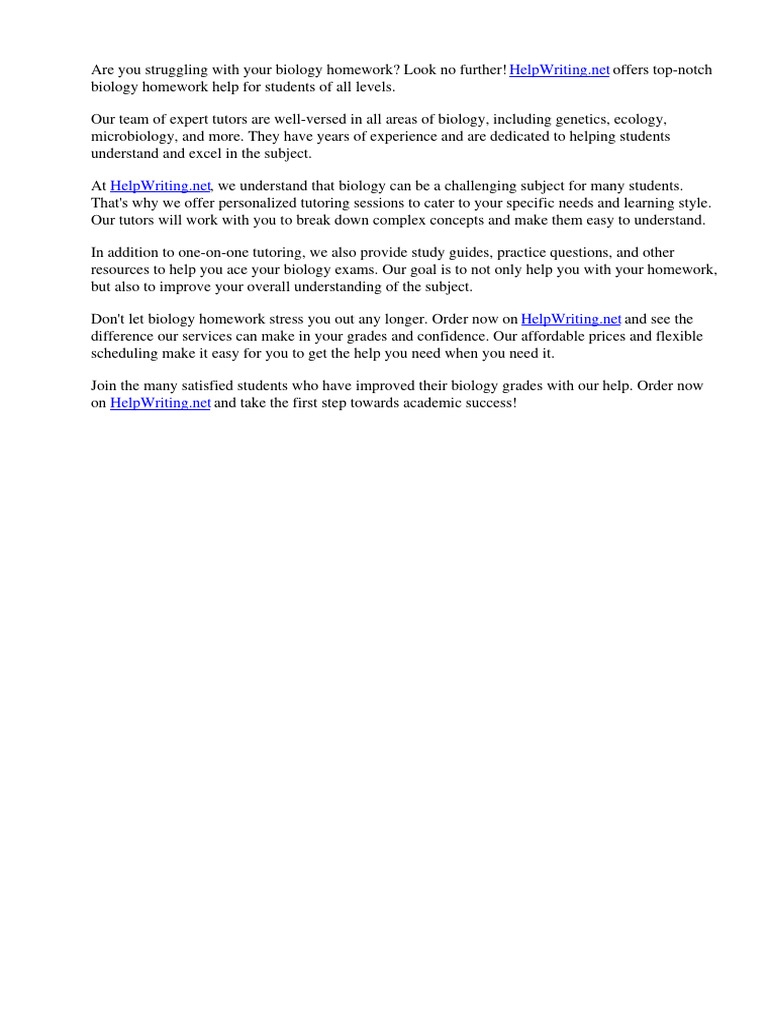 Biology Homework Help | PDF | Cell (Biology) | Chloroplast