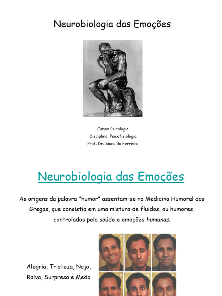 Aula 8 - Neurobiologia Das Emocoes e Estados de Humor | PDF | Depressão ...