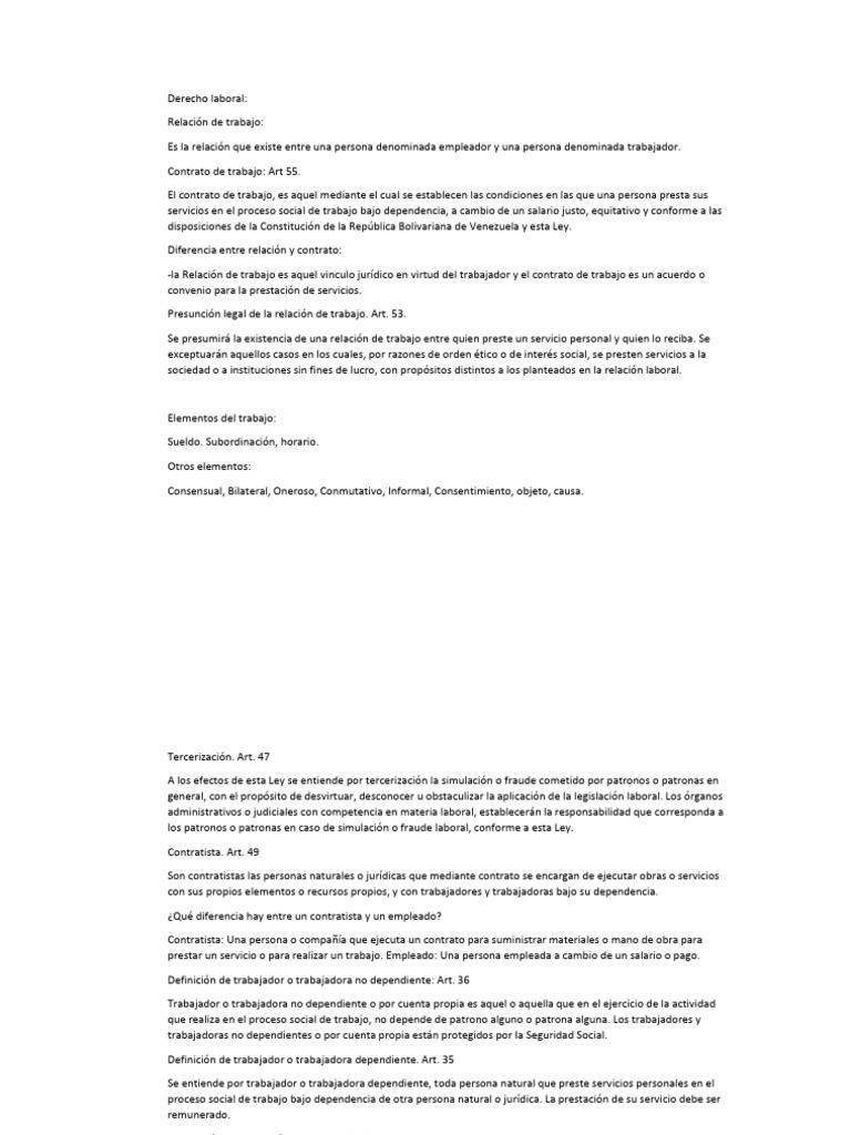 Derecho laboral, examen, impri | PDF | Derecho laboral | Justicia
