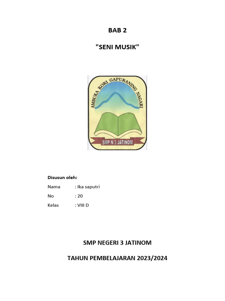 Desain Pergelaran Musik Sederhana | PDF
