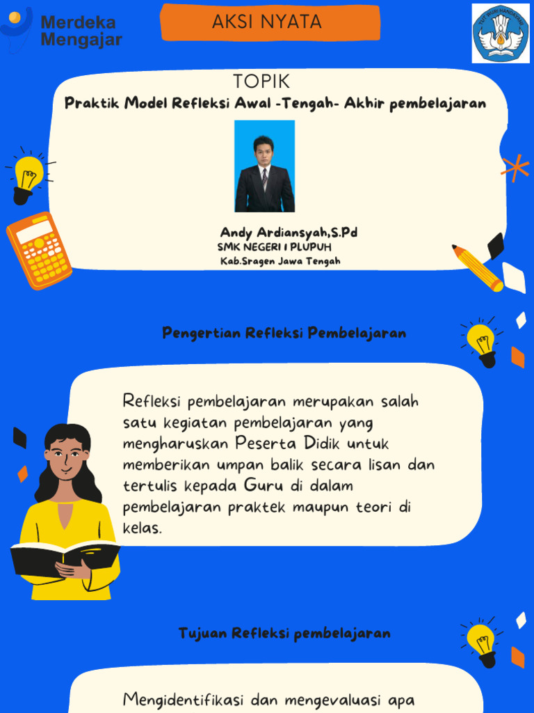 Model Refleksi dalam Pembelajaran | PDF | Pengembangan Diri