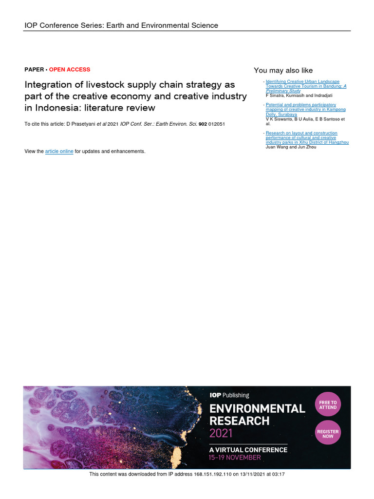 Integration Of Livestock Supply Chain Strategy As Pdf Livestock