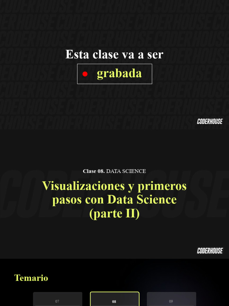 Clase 8 - Visualizaciones y Primeros Pasos Con Data Science (Parte II ...