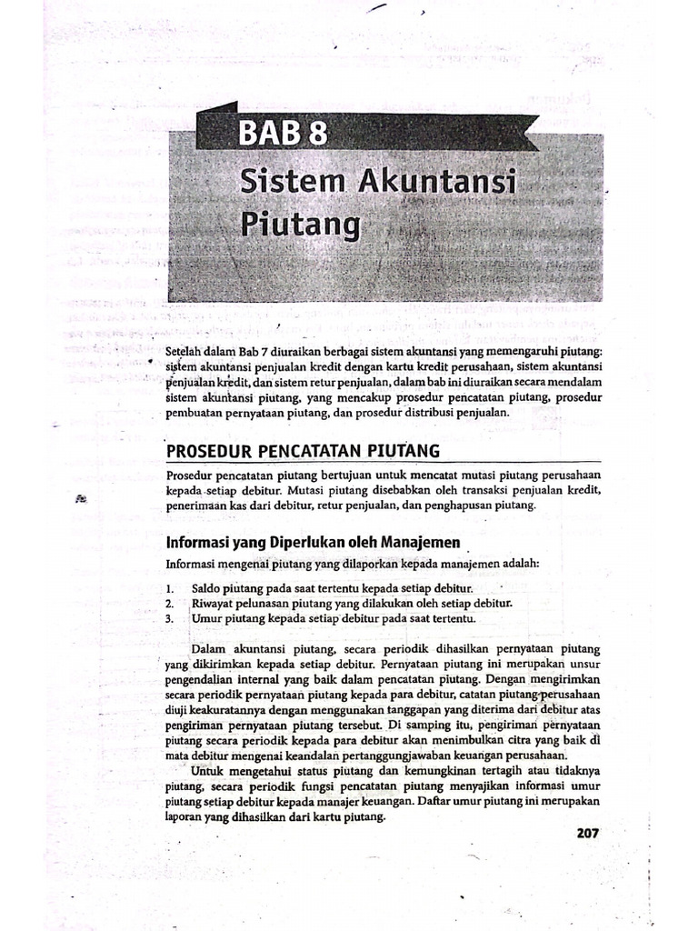 Sistem Akuntansi Bab 8 | PDF