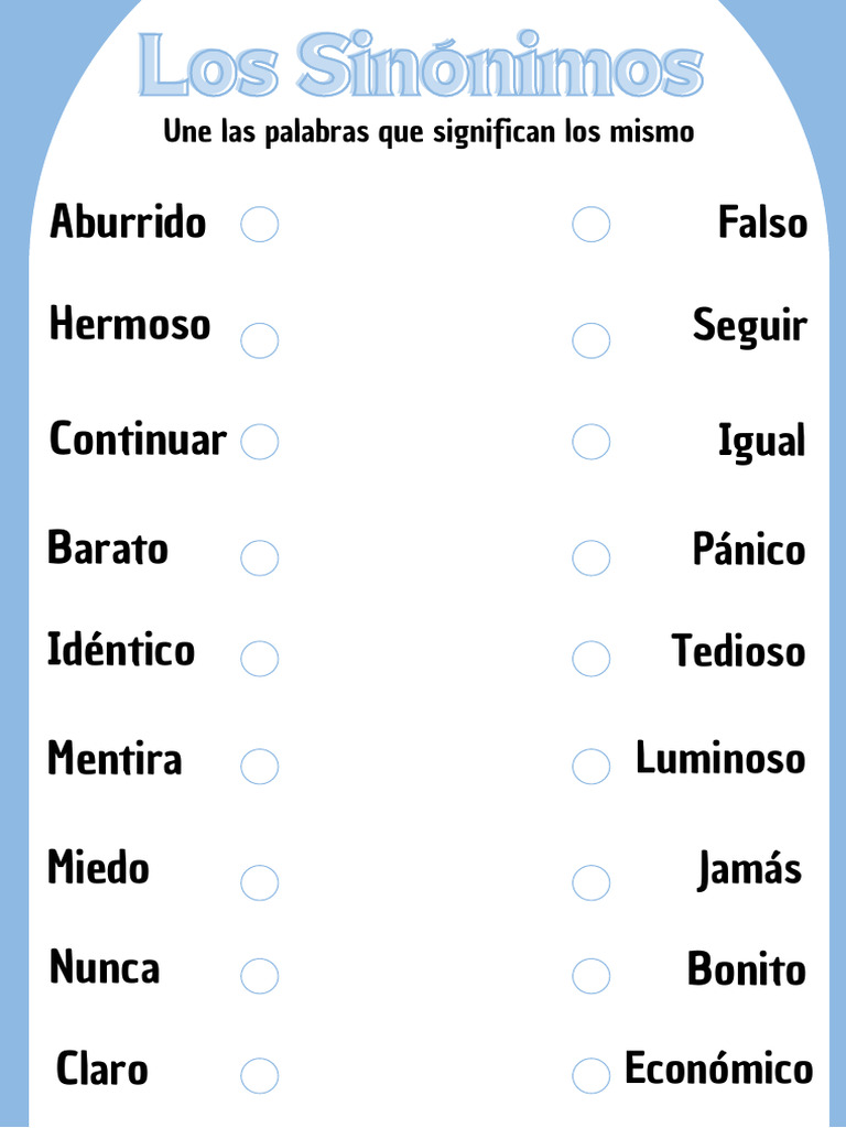 Los Sinónimos | PDF