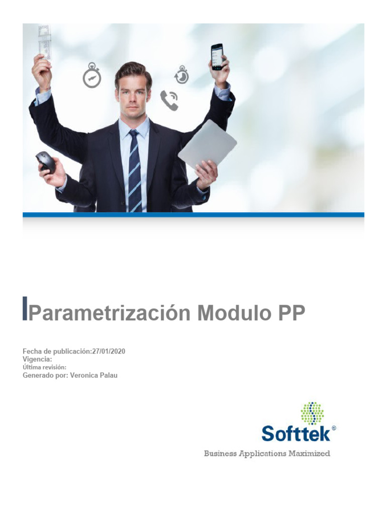 Parametrización Modulo PP | Descargar gratis PDF | Informática