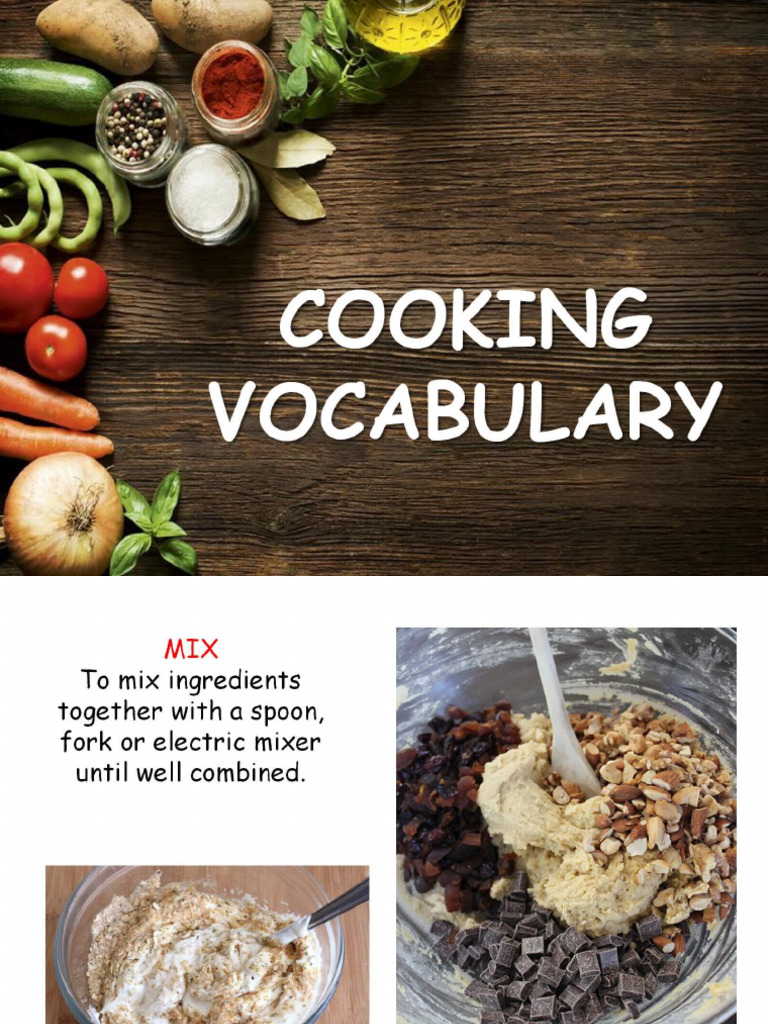 Cooking Vocabulary Conversation Topics Dialogs - 124011 | PDF