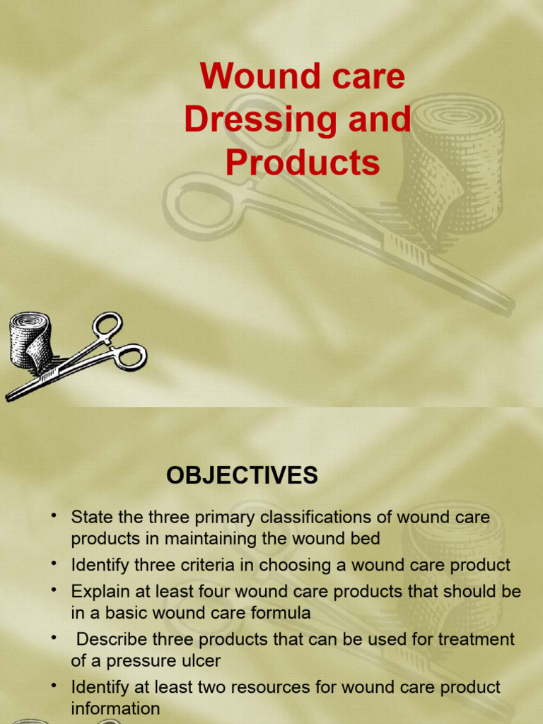 Wound Care Dressing and Products | PDF