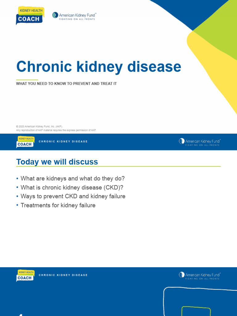 KHC Education Session English Powerpoint | PDF | Chronic Kidney Disease | Kidney Transplantation
