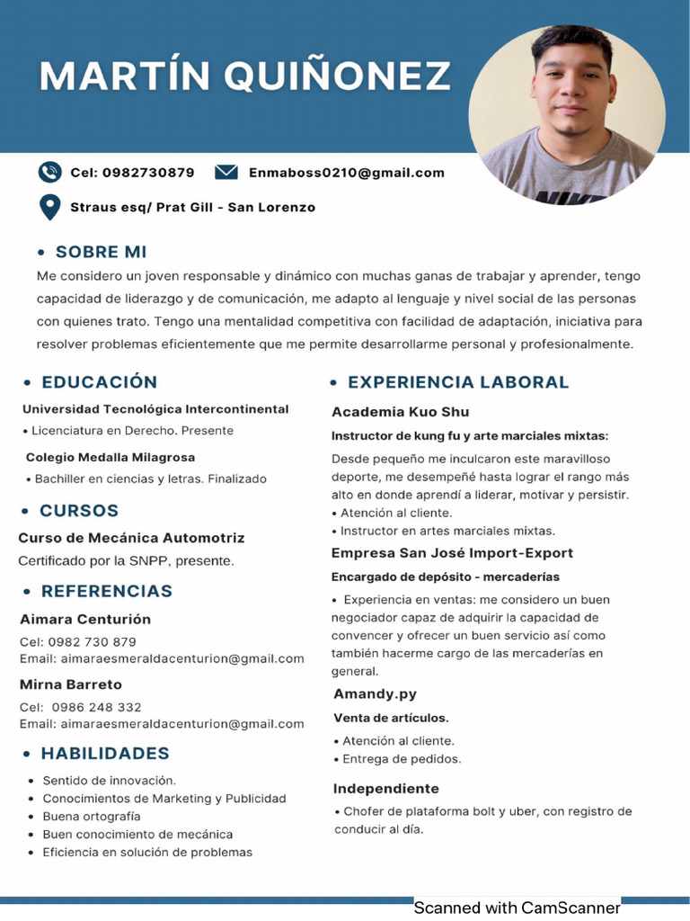 CV - Martin Quiñonez | PDF