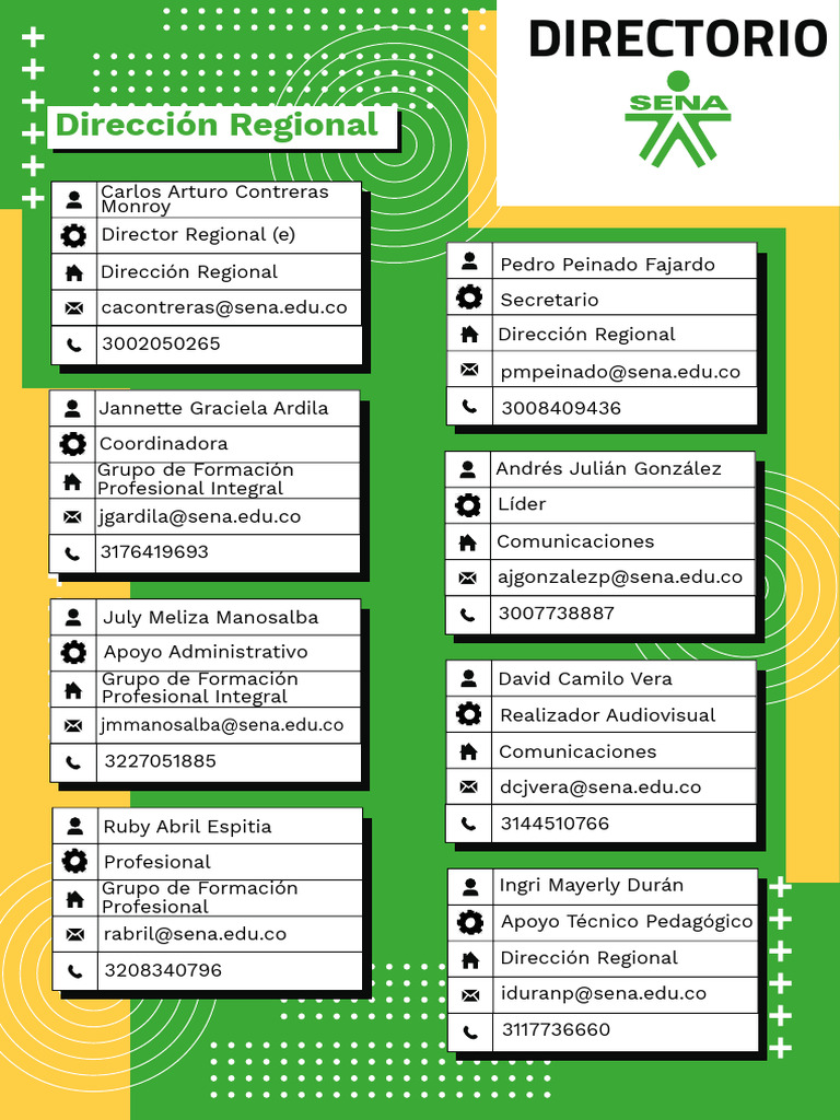 Directorio Sena-Norte de Santander | PDF
