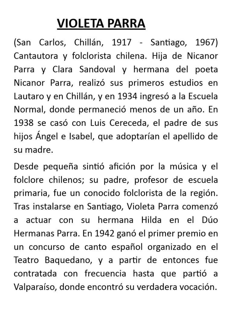 Violeta Parra | PDF