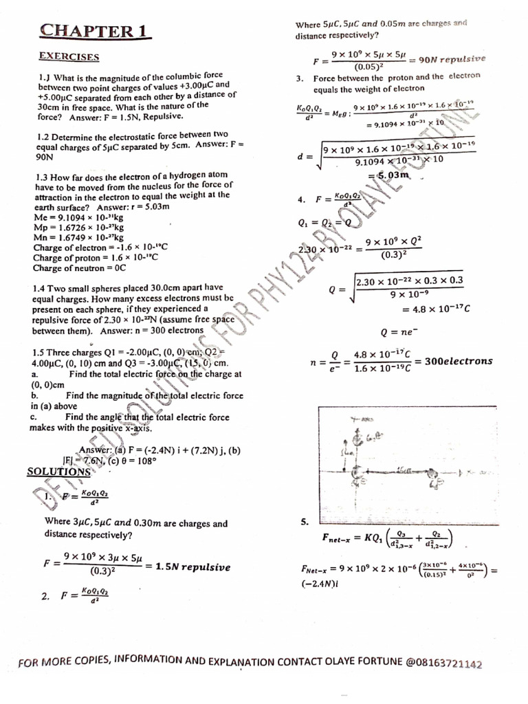 PHY 124 Made Easy by OLAYE FORTUNE | PDF