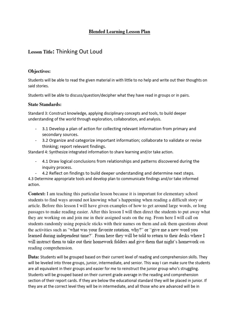 Unit 5 Template 1 | PDF | Thought | Information