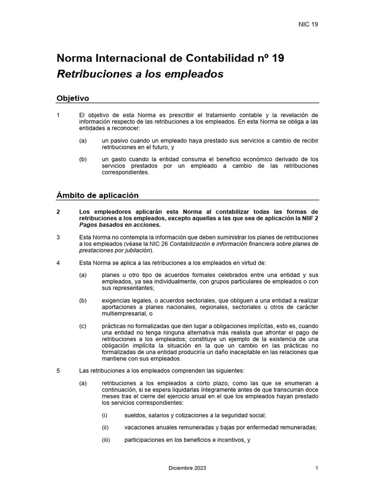 NIC 19.diciembre 23 | PDF | Póliza de seguros | Seguro