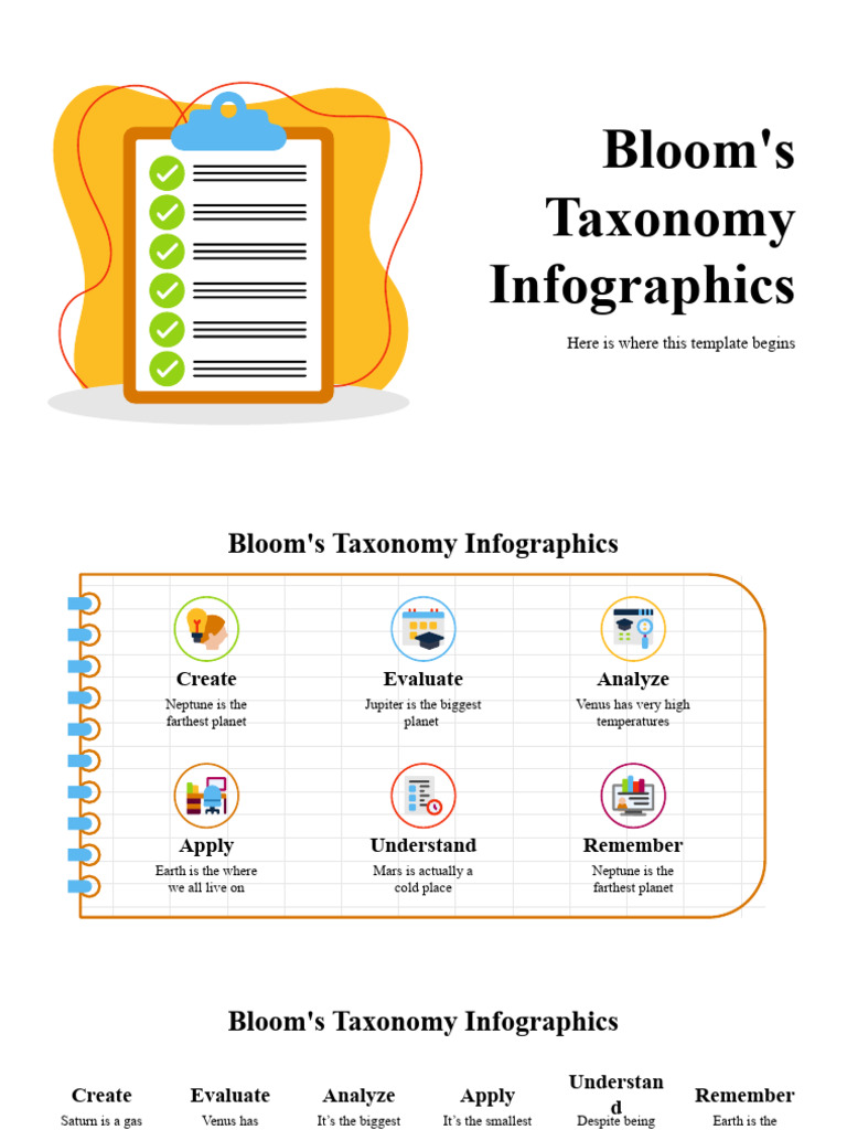 Bloom's Taxonomy Infographics by Slidesgo | PDF | Planets | Solar System