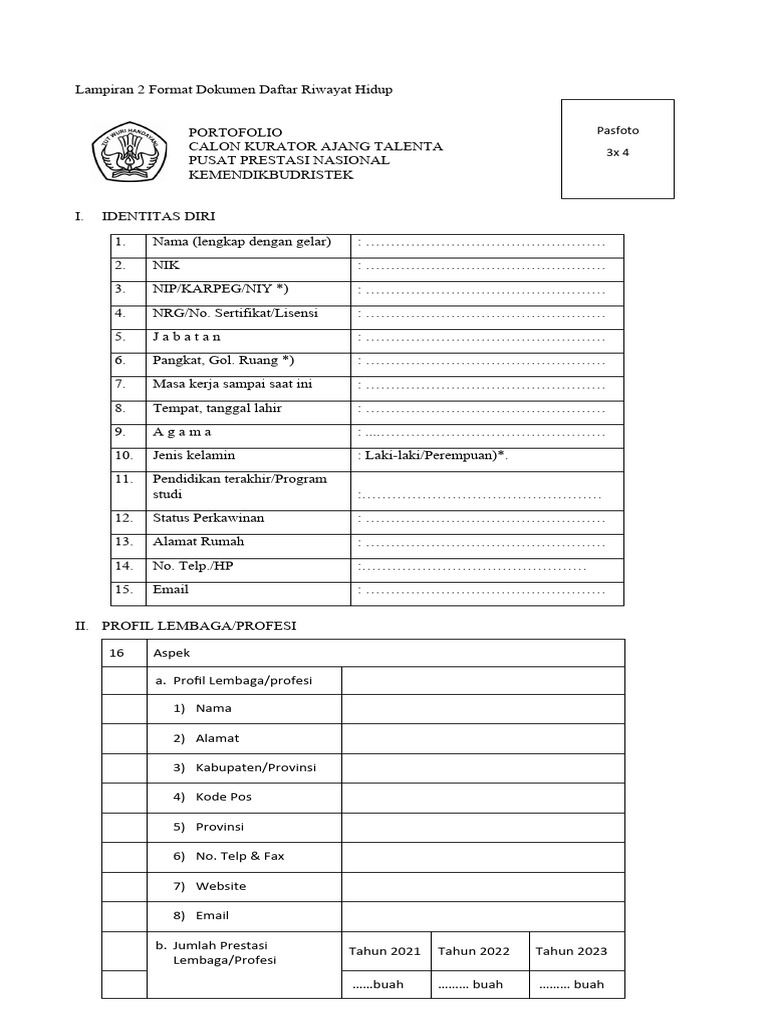 Salinan Dari 04032024 Lampiran Format Dokumen Persyaratan Seleksi Dan ...