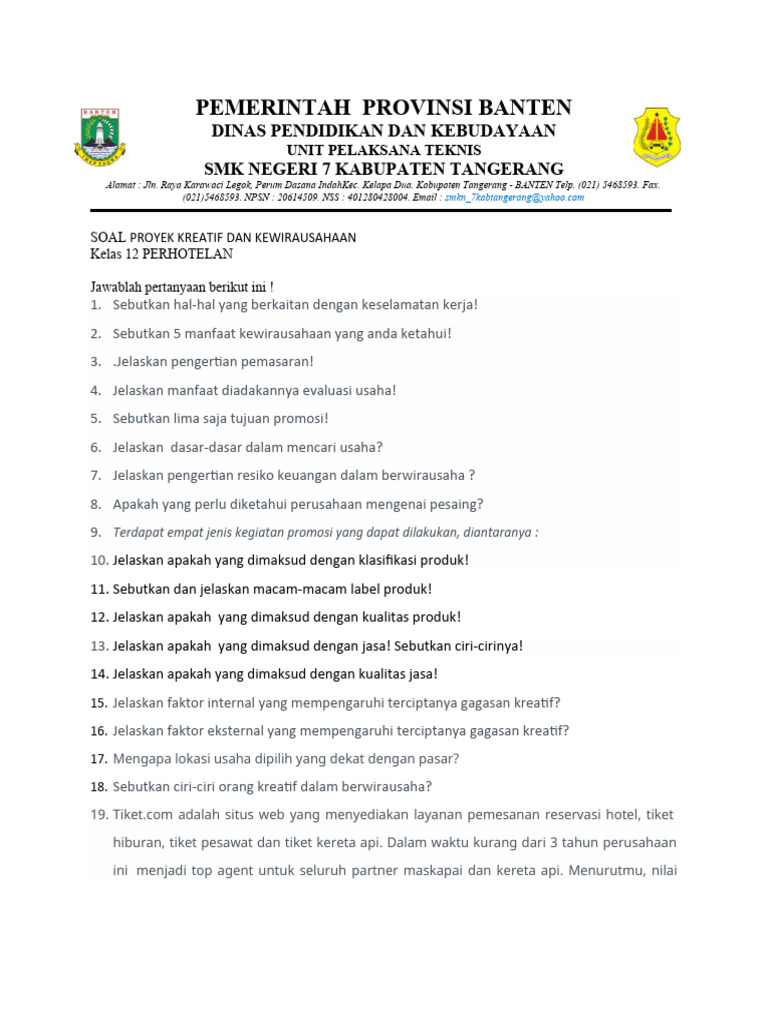 Kelas 12 APH - Proyek Kreatif Dan Kewirausahaan (PKK) - Ansi Rima Paramita | PDF