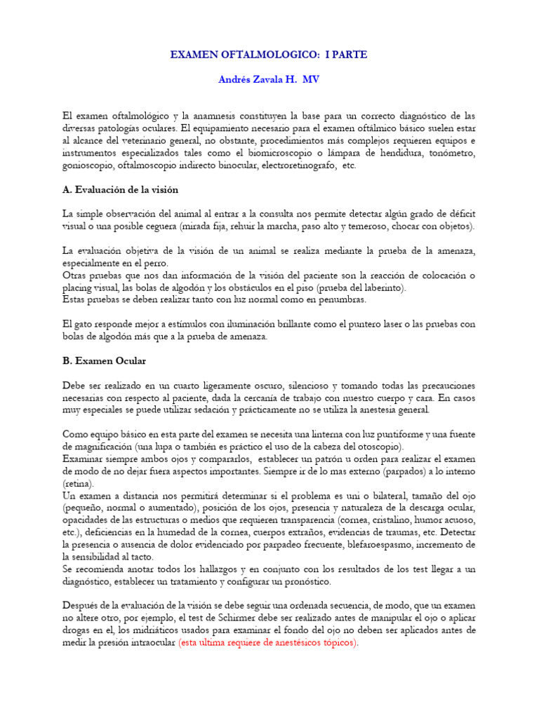 Examen Ocular | PDF | Ojo humano | Glaucoma