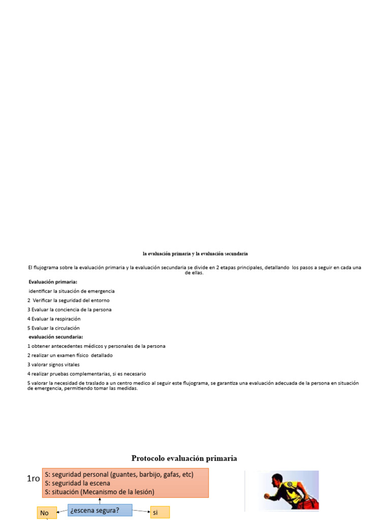 La Evaluación Primaria y La Evaluación Secundaria (1) 2024 | PDF | Alergia | Reanimación ...