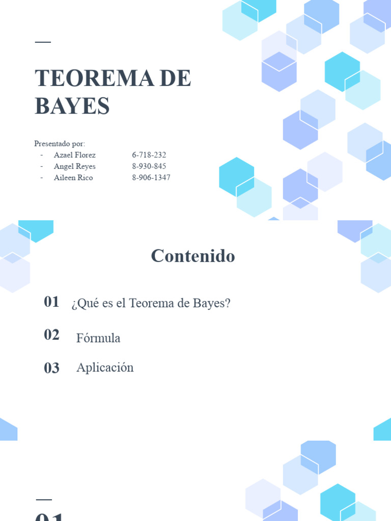 Teorema de Bayes: Definición y Aplicaciones | PDF | Probabilidad ...