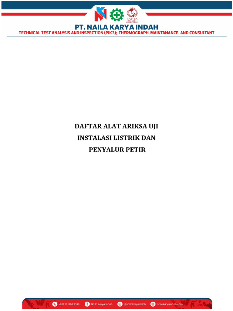 Data List Alat | PDF