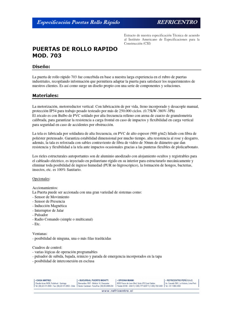 Mod. 703 - EETT - Rollo Rápido | PDF | Textiles | Materiales