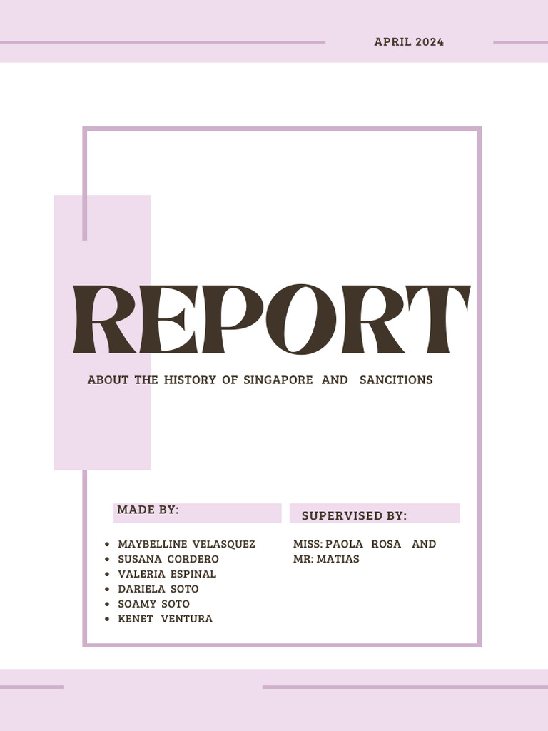 Informe 2 Pdf Singapore World Politics