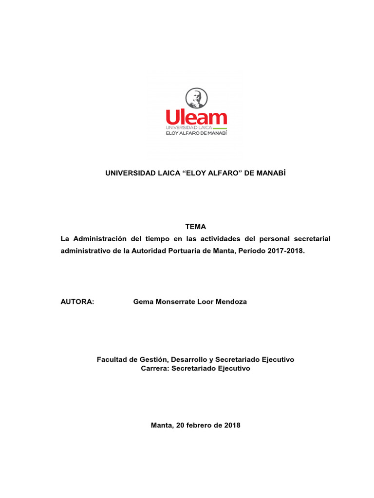 Uleam Se 0054 | PDF