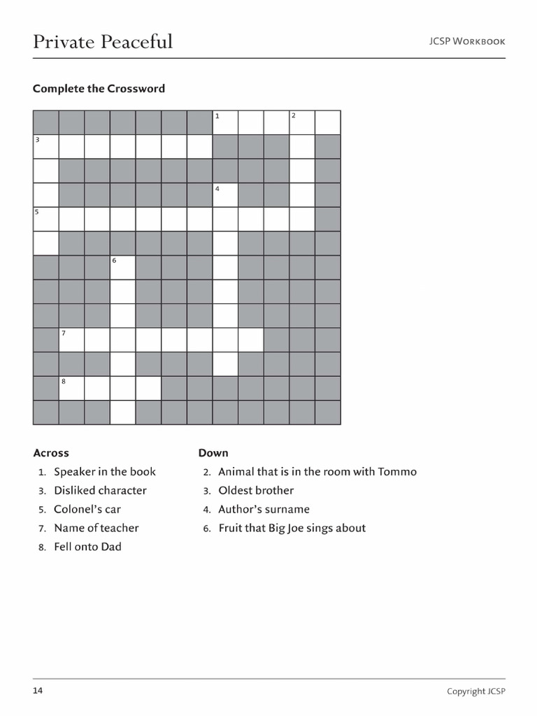 Chapter 5 Crossword | PDF